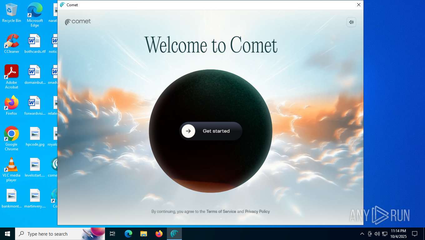 Malware analysis comet_installer_latest.exe Malicious activity | ANY ...