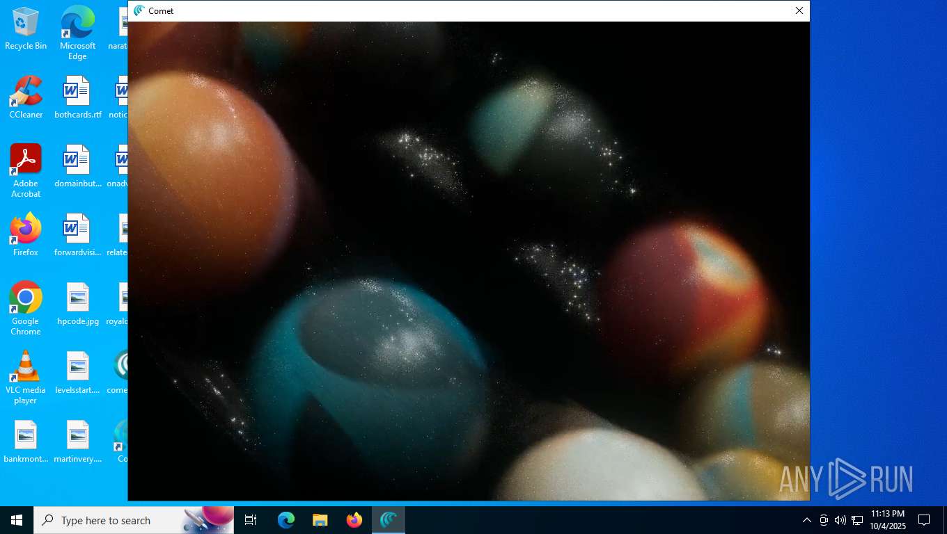 Malware analysis comet_installer_latest.exe Malicious activity | ANY ...