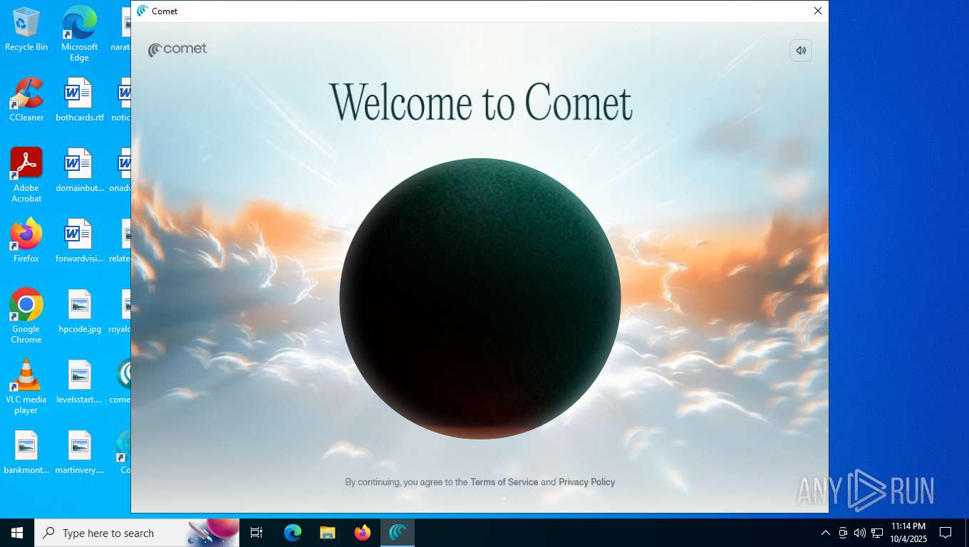 Malware analysis comet_installer_latest.exe Malicious activity | ANY ...