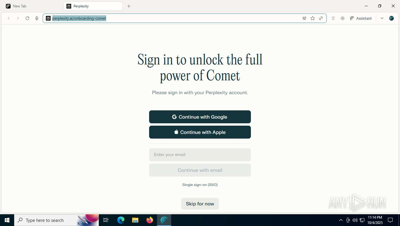 Malware analysis comet_installer_latest.exe Malicious activity | ANY ...