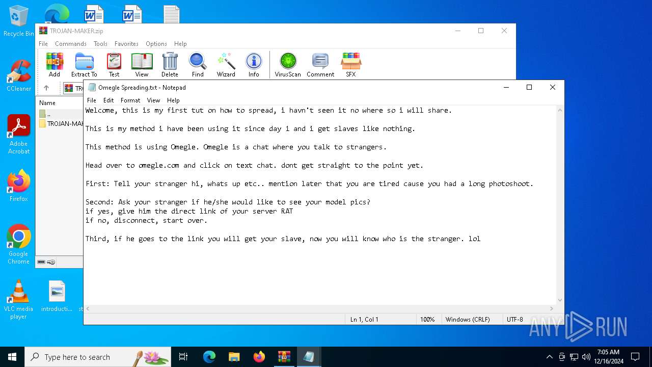 Malware Analysis Trojan-maker.zip Malicious Activity