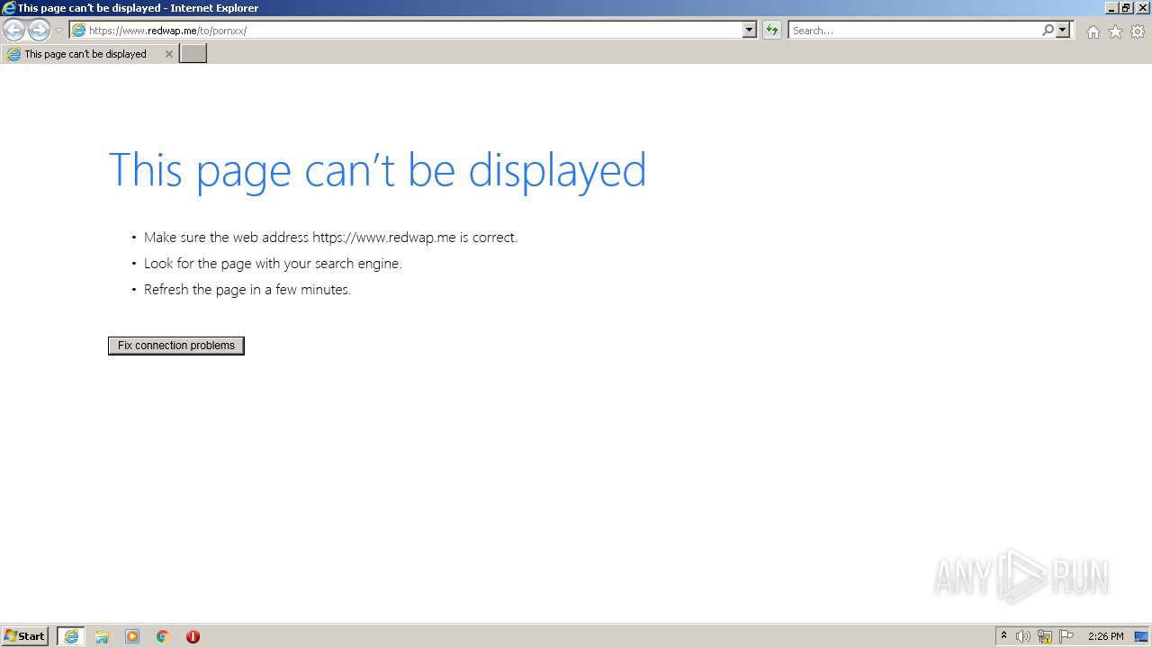 Malware analysis https://www.redwap.me/to/pornxx/ Malicious activity ...