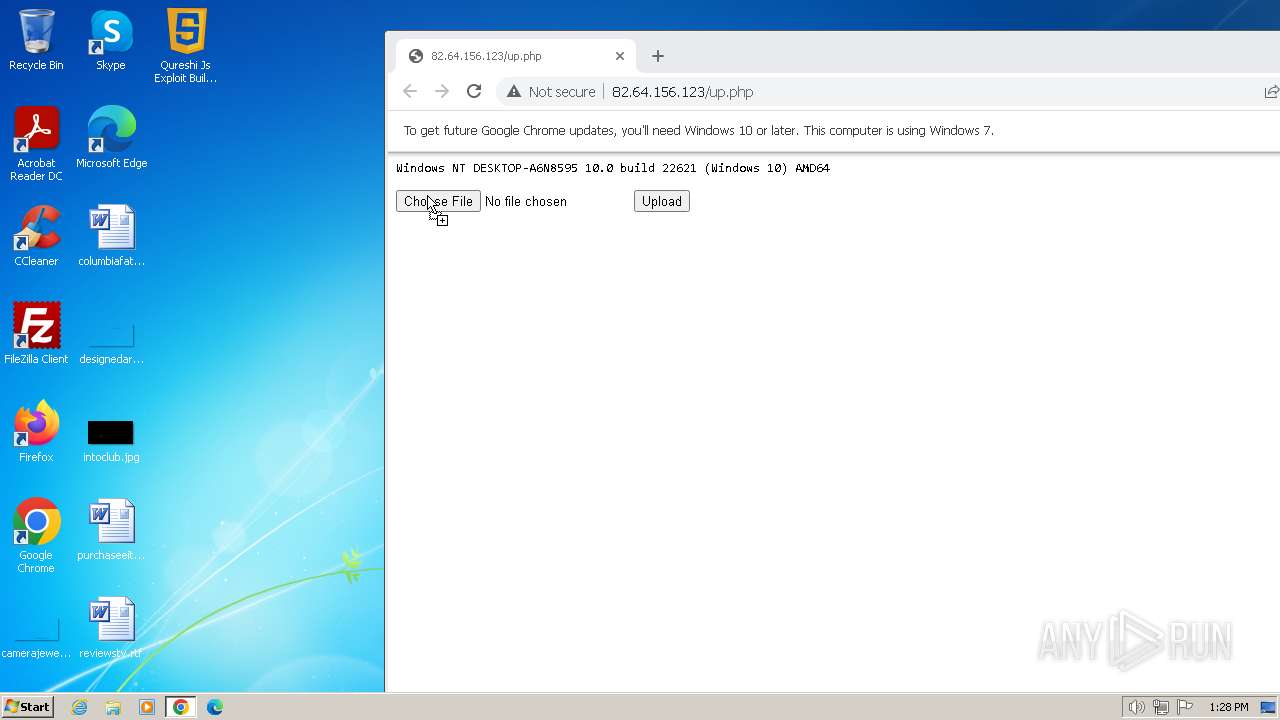 Malware analysis Qureshi Js Exploit Builder FUD Union.exe Malicious activity | ANY.RUN - Malware ...