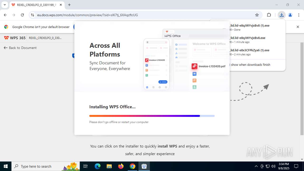Malware analysis https://eu.docworkspace.com/d/sIK7tj_6XAqzftcUG?sa=601.1074 Malicious activity ...