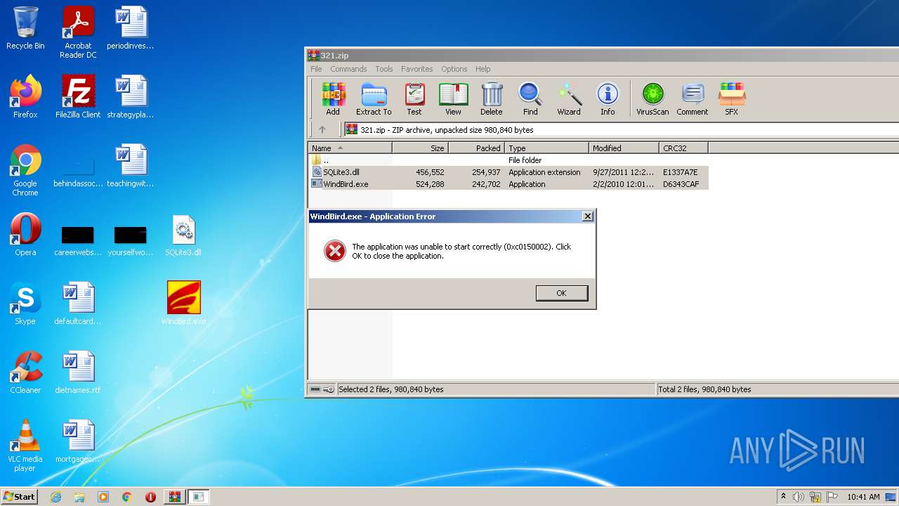 Malware Analysis 321.zip Malicious Activity 
