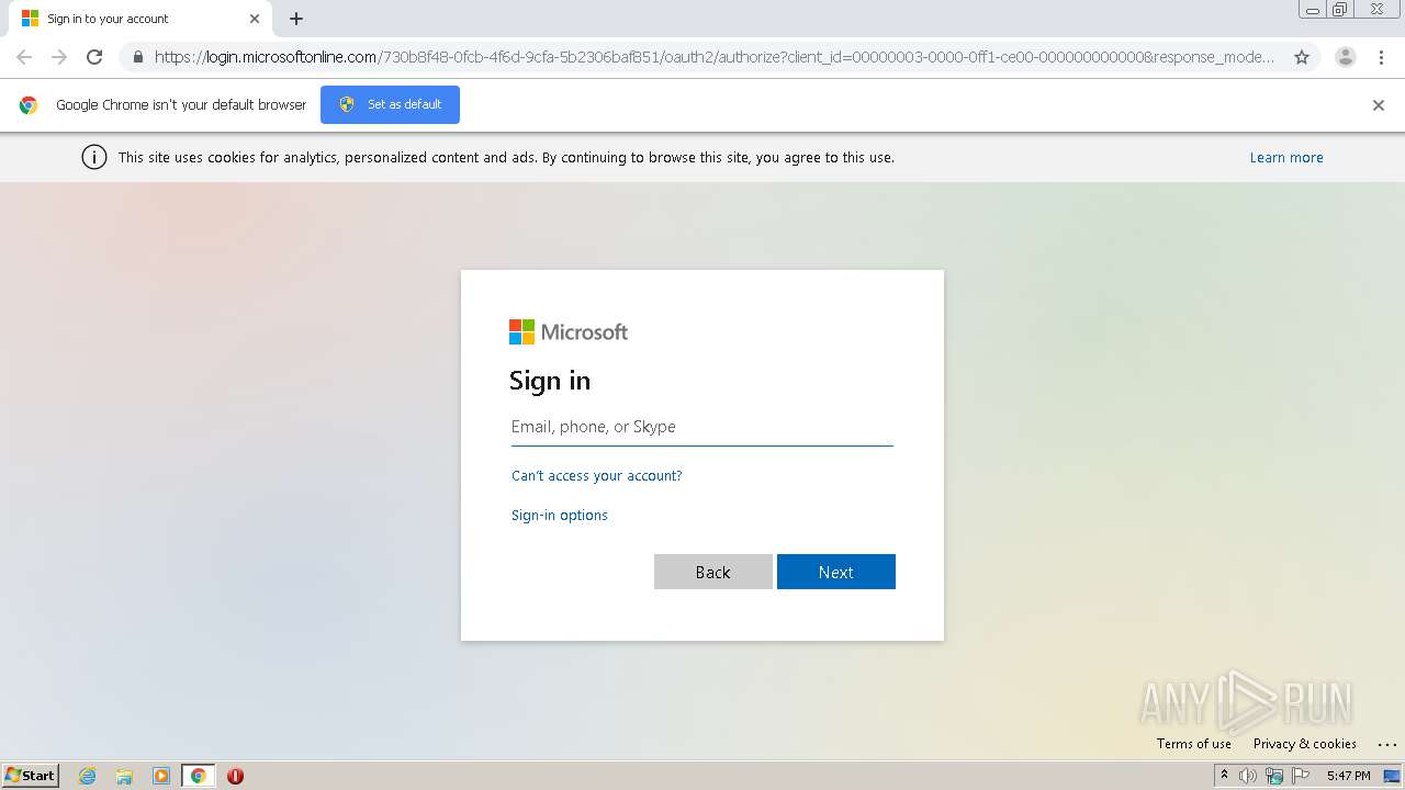 Malware analysis https://northeuroper-notifyp.svc.ms:443/api/v2/tracking/method/Click?mi ...