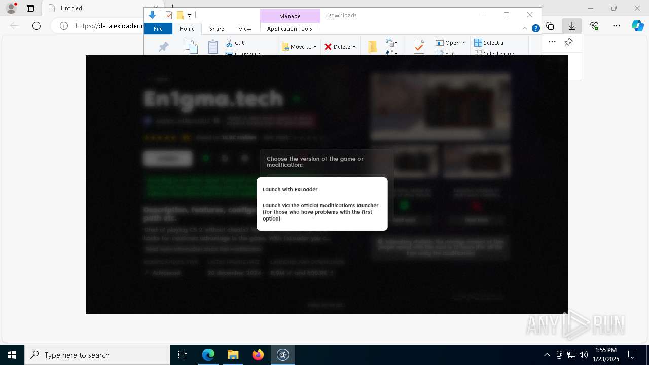 Malware analysis https://data.exloader.net/ExLoader_Installer.exe Malicious activity | ANY.RUN ...