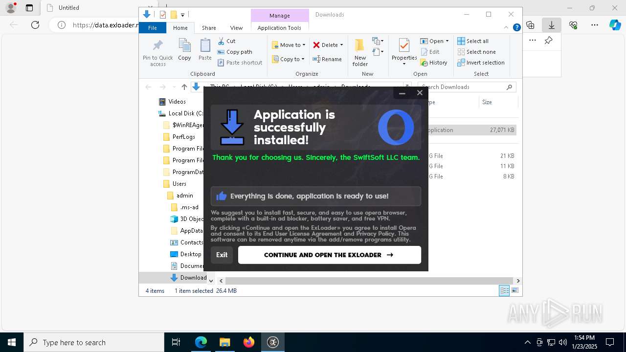 Malware analysis https://data.exloader.net/ExLoader_Installer.exe Malicious activity | ANY.RUN ...