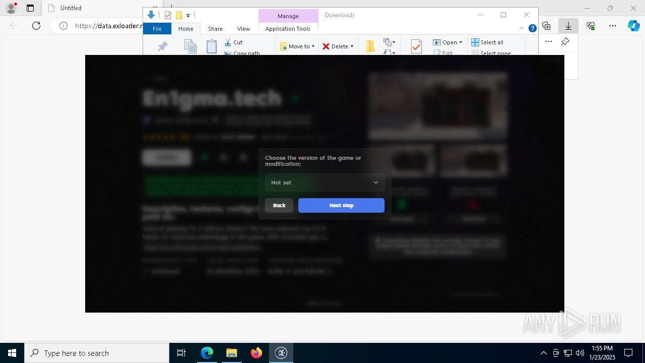 Malware analysis https://data.exloader.net/ExLoader_Installer.exe Malicious activity | ANY.RUN ...