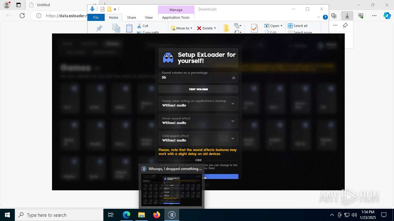 Malware analysis https://data.exloader.net/ExLoader_Installer.exe Malicious activity | ANY.RUN ...