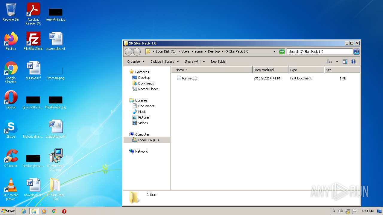 Malware analysis XP Skin Pack 1.0.exe Malicious activity | ANY.RUN ...