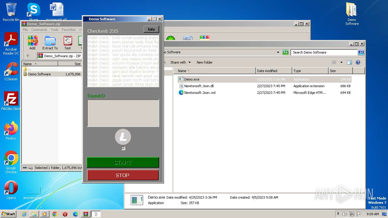 Malware Analysis Demo Software.zip Malicious Activity 