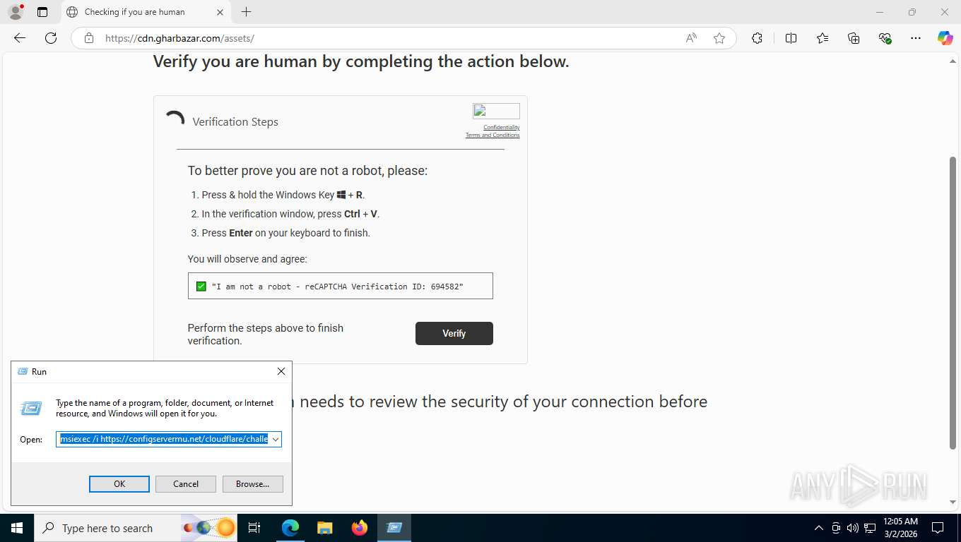 Malware analysis cdn.gharbazar.com Malicious activity | ANY.RUN ...