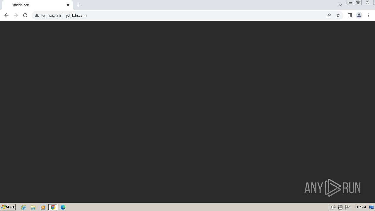 Analysis jsfiddle.com Malicious activity - Interactive analysis ANY.RUN