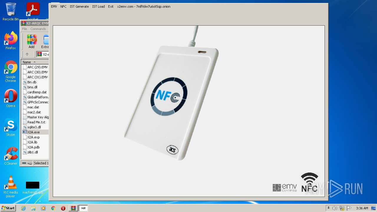 Malware analysis X2-ARQC EMV.zip Malicious activity | ANY.RUN - Malware ...