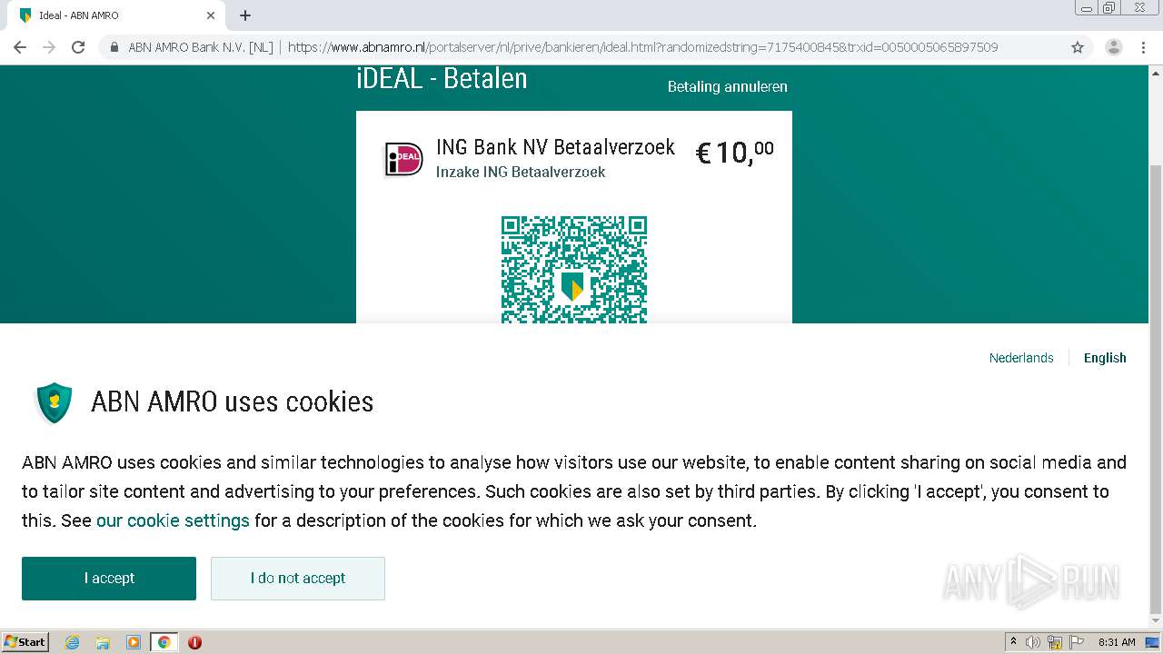 Malware analysis https://www.ing.nl/particulier/betaalverzoek/index ...