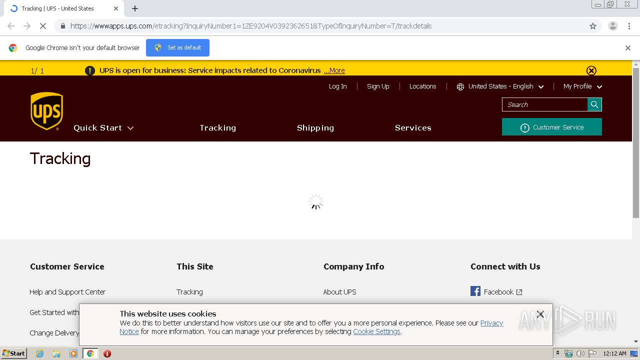 Malware analysis http://wwwapps.ups.com/etracking/tracking.cgi?InquiryNumber1=1ZE9204V0392362651 ...