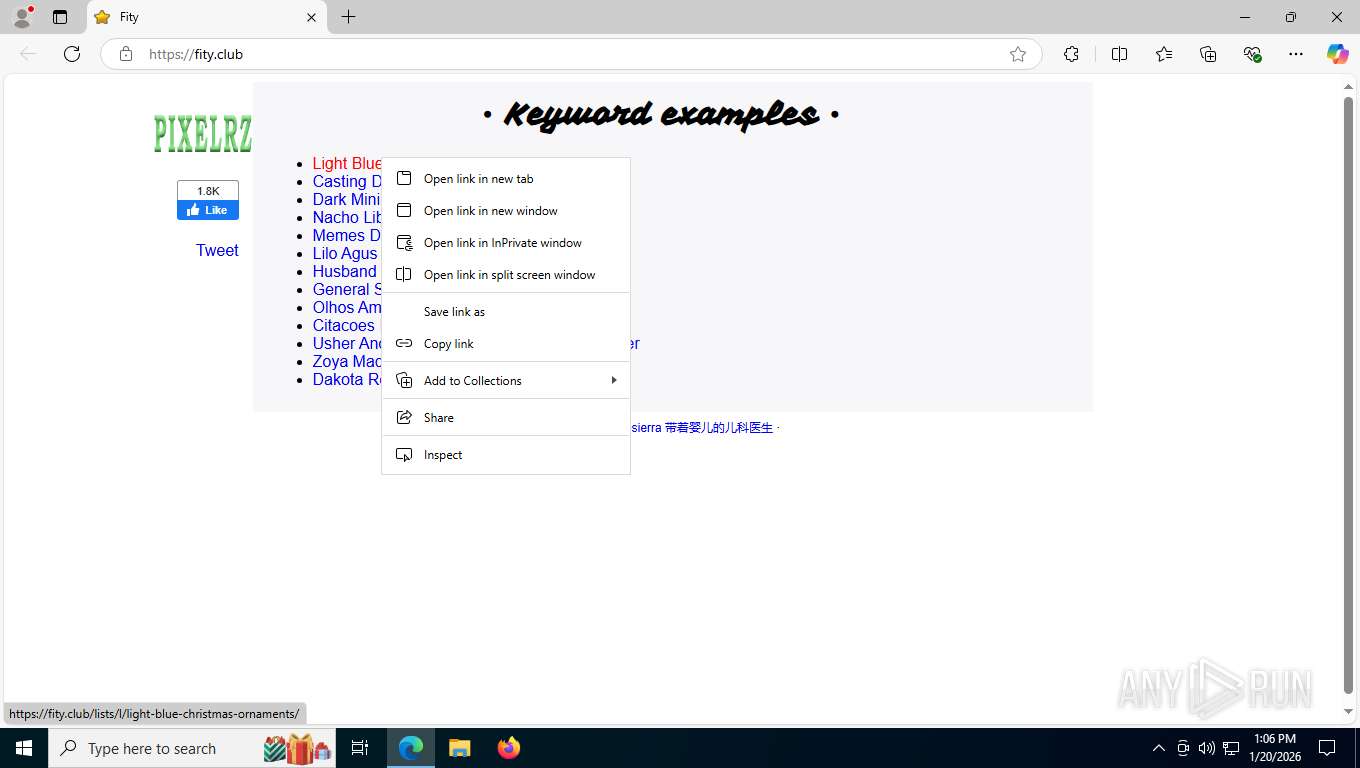 Malware analysis fity.club/ Malicious activity | ANY.RUN - Malware ...