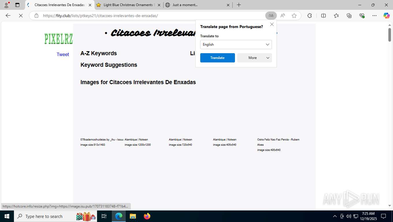 Malware analysis fity.club/ Malicious activity | ANY.RUN - Malware ...
