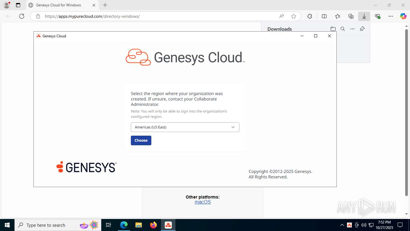 Malware analysis https://apps.mypurecloud.com/directory-windows ...