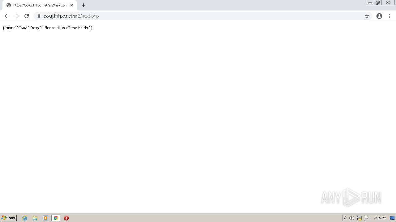 Malware analysis https://poiuj.linkpc.net/smat7/next.php Malicious ...
