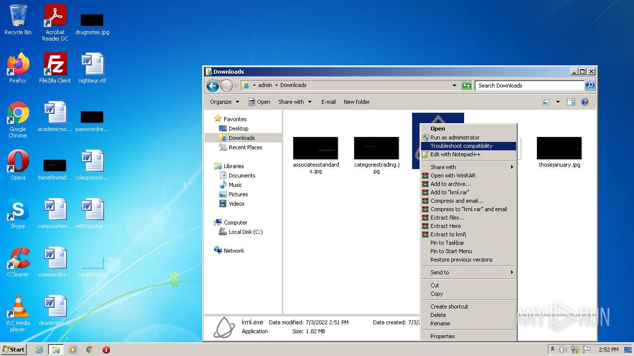 Malware analysis krnl.exe Malicious activity | ANY.RUN - Malware Sandbox Online