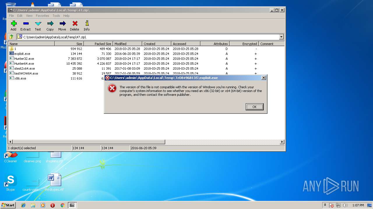 Malware Analysis 47.zip Malicious Activity