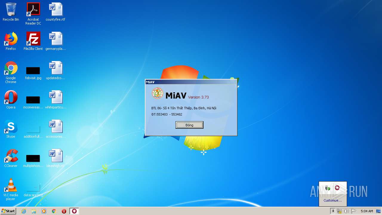 Malware analysis MiAV_setup.exe Malicious activity | ANY.RUN - Malware Sandbox Online