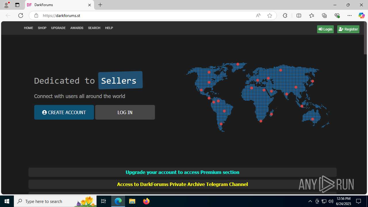 Analysis https://darkforums.st/ Malicious activity - Interactive analysis ANY.RUN