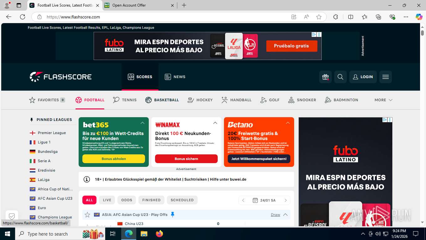Malware analysis www.flashscore.com Malicious activity | ANY.RUN ...