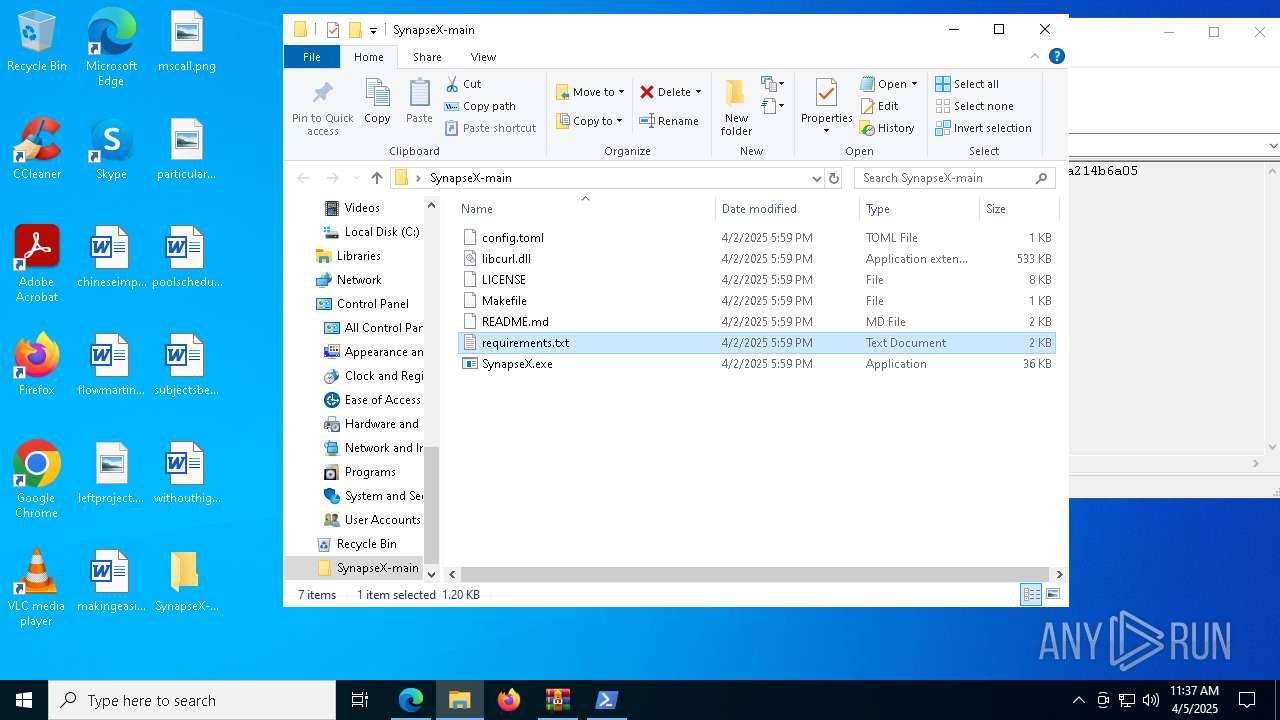 Malware analysis https://github.com/slowerdowns/SynapseX/archive/refs/heads/main.zip Malicious ...