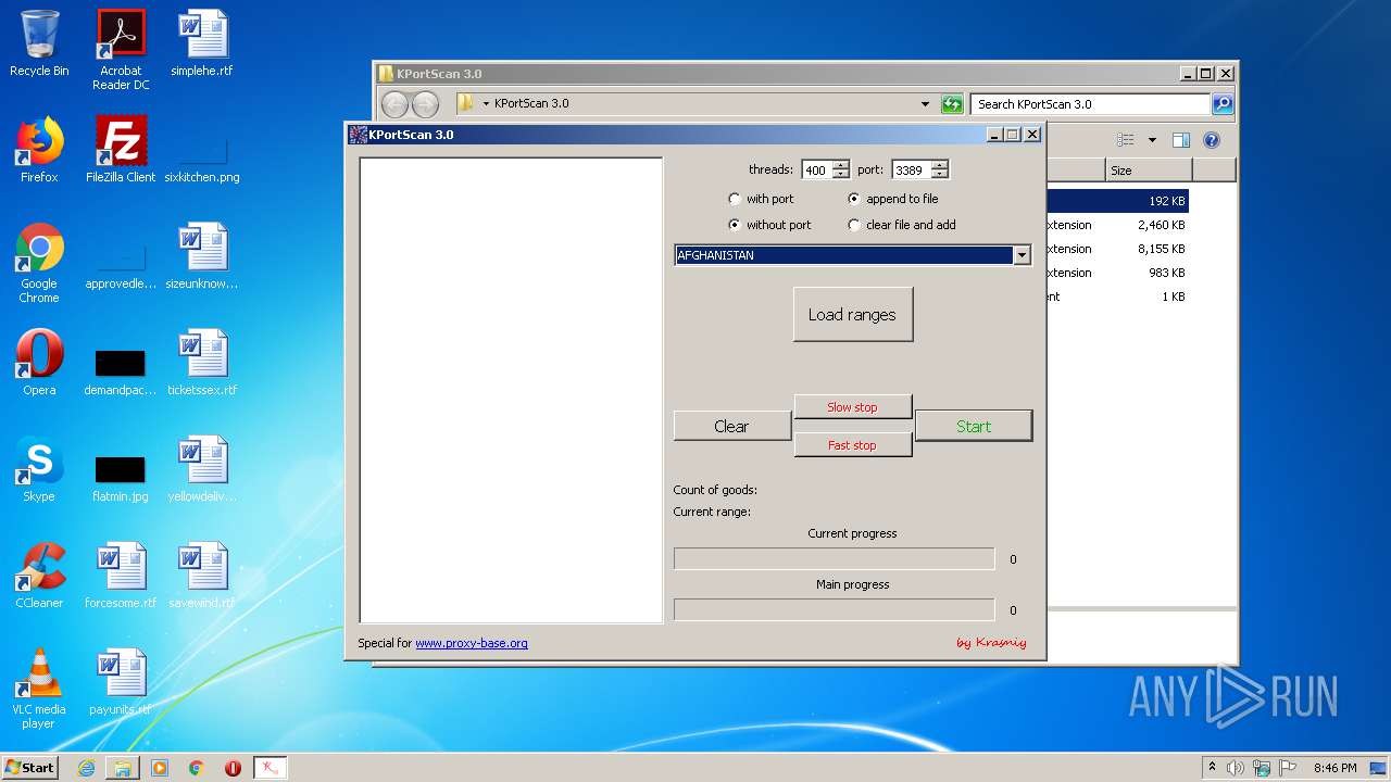 Malware analysis kportscan-3.0.rar Malicious activity | ANY.RUN ...