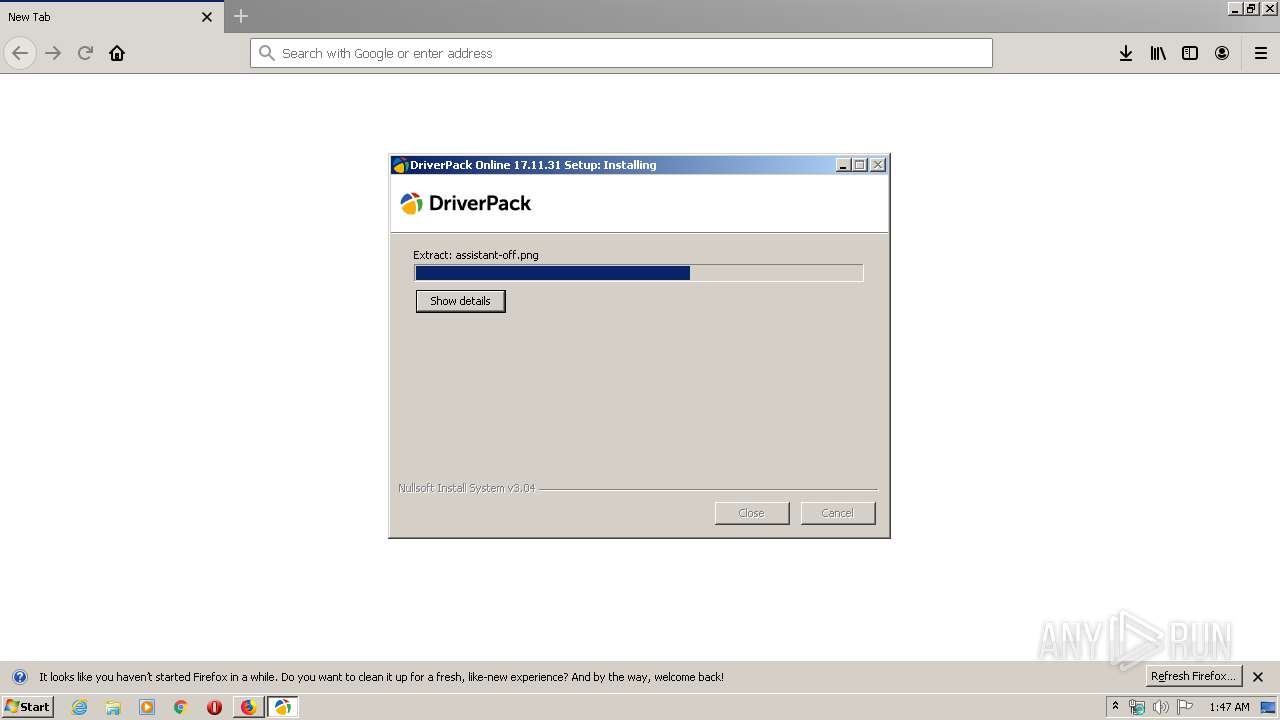 Malware analysis http://dl.drp.su/17-online/DriverPack-17-Online.exe Malicious activity | ANY ...