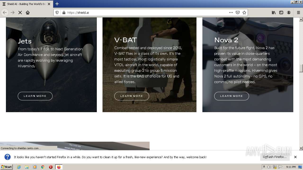 Malware analysis http://shield.ai Suspicious activity | ANY.RUN ...