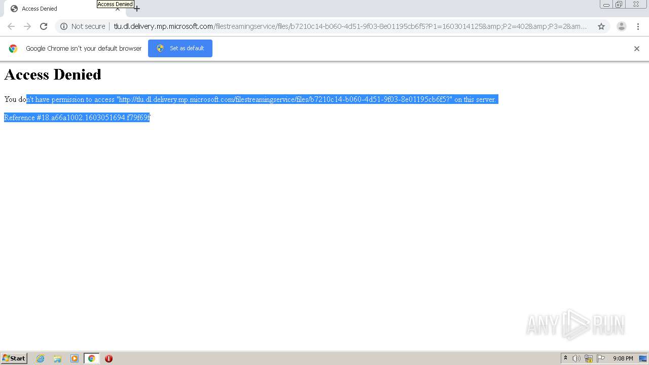 Malware analysis http://tlu.dl.delivery.mp.microsoft.com/filestreamingservice/files/b7210c14 ...