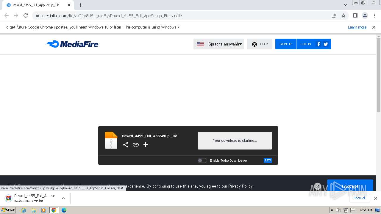 Malware analysis https://href.li/?https://www.mediafire.com/file/zo71y8d64grwr5y/Pawrd_4455_Full ...