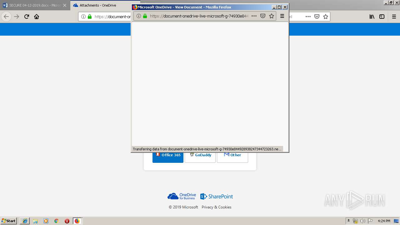 Malware analysis https://1drv.ms/w/s!AsfFWtjxCBTObe63O6wnW1vmvsc ...