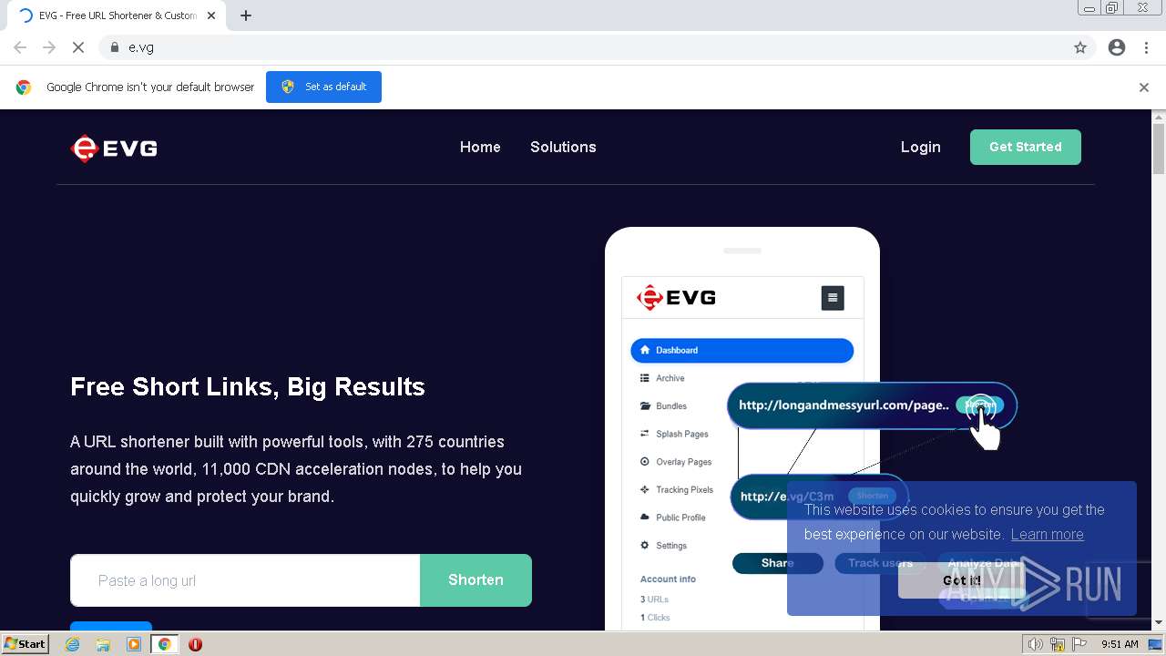 Analysis https://e.vg Malicious activity - Interactive analysis ANY.RUN