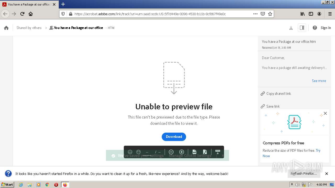 Malware analysis https://nam12.safelinks.protection.outlook.com/?url ...