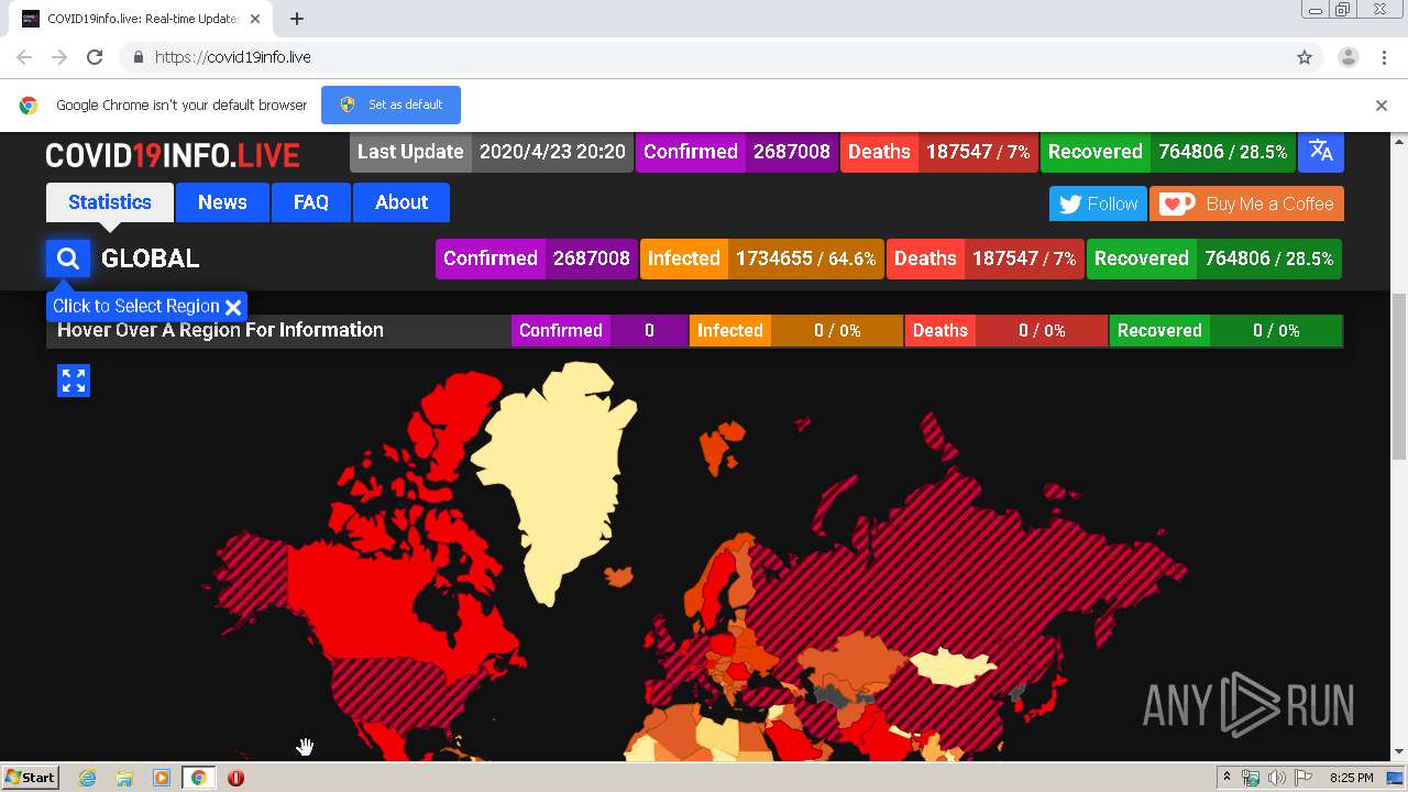 Analysis https://covid19info.live Malicious activity - Interactive analysis ANY.RUN