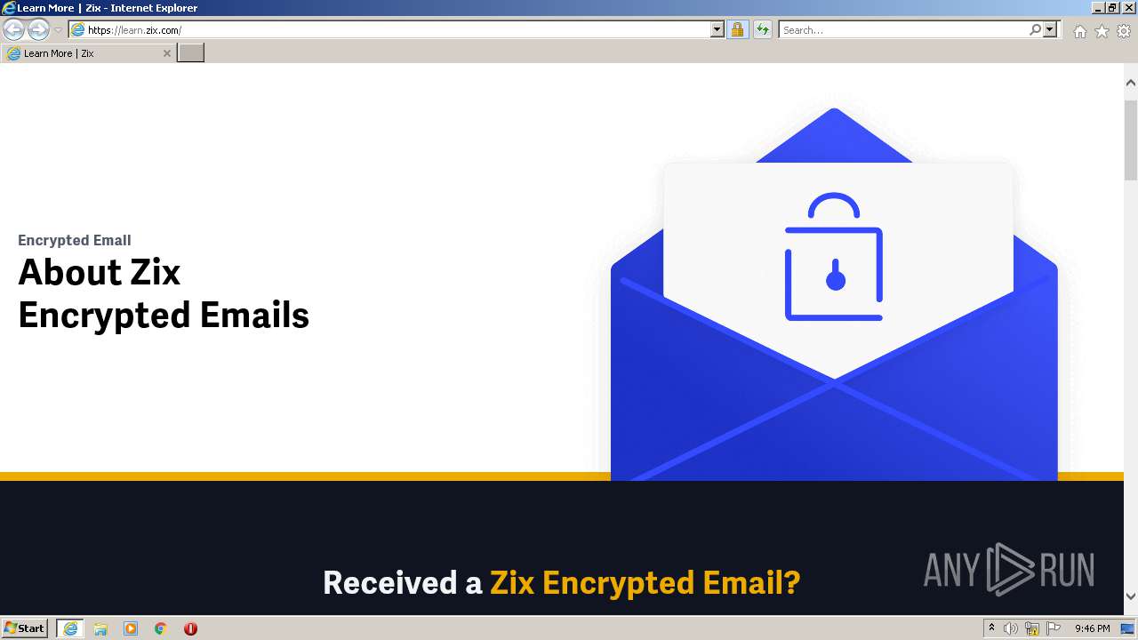 Malware analysis http://www.zixcorp.com/info/zixmail_ZMC Malicious ...