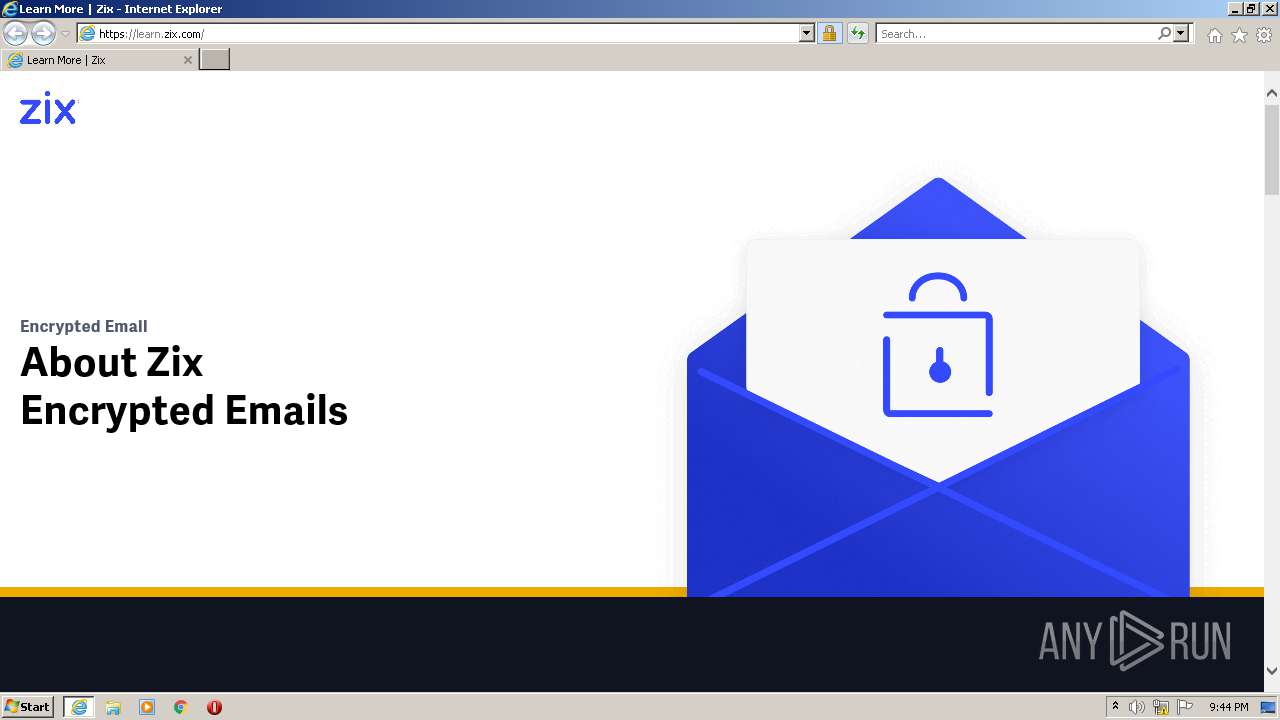 Malware analysis http://www.zixcorp.com/info/zixmail_ZMC Malicious ...
