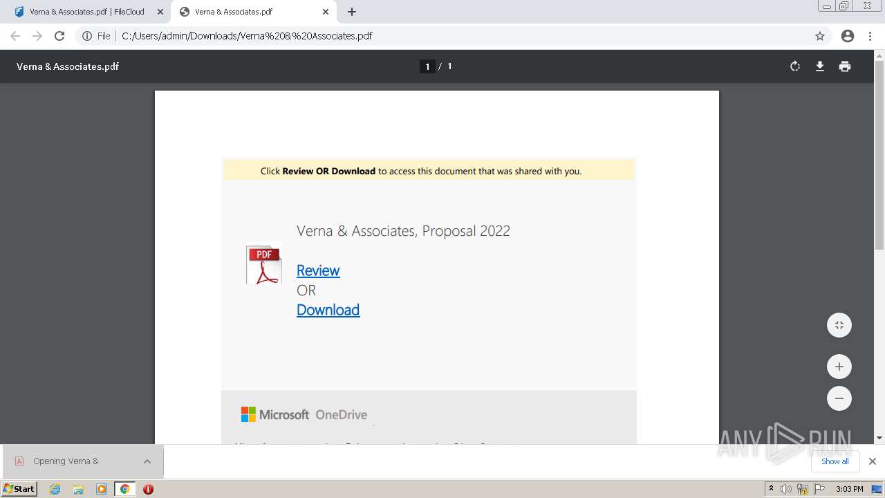 Malware analysis https://linkprotect.cudasvc.com/url?a=https%3a%2f%2fverna.filecloudonline.com ...
