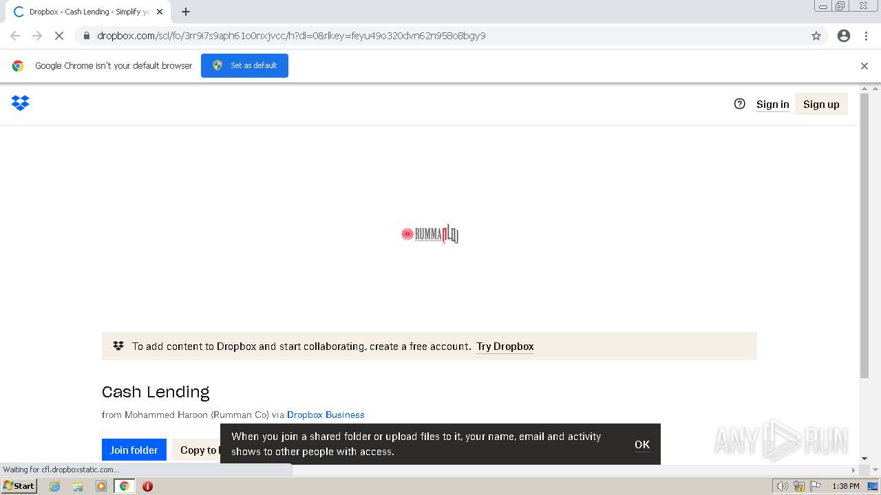 Malware analysis https://www.dropbox.com/scl/fo/3rr9i7s9aph61o0nxjvcc/h ...