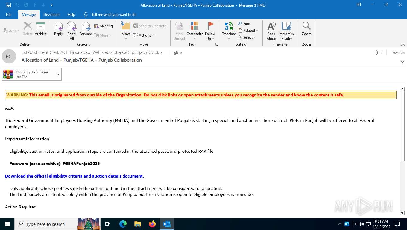 Malware analysis Allocation of Land PunjabFGEHA Punjab Collaboration ...