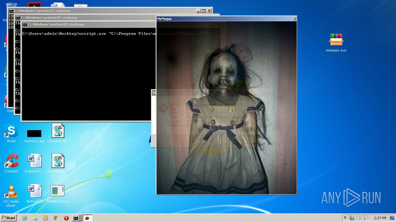 Malware Analysis Mrsmajor.bin.zip Malicious Activity