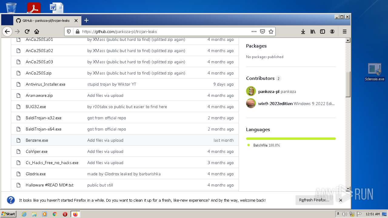 Malware analysis https://github.com/pankoza-pl/Leaked-Malwares ...