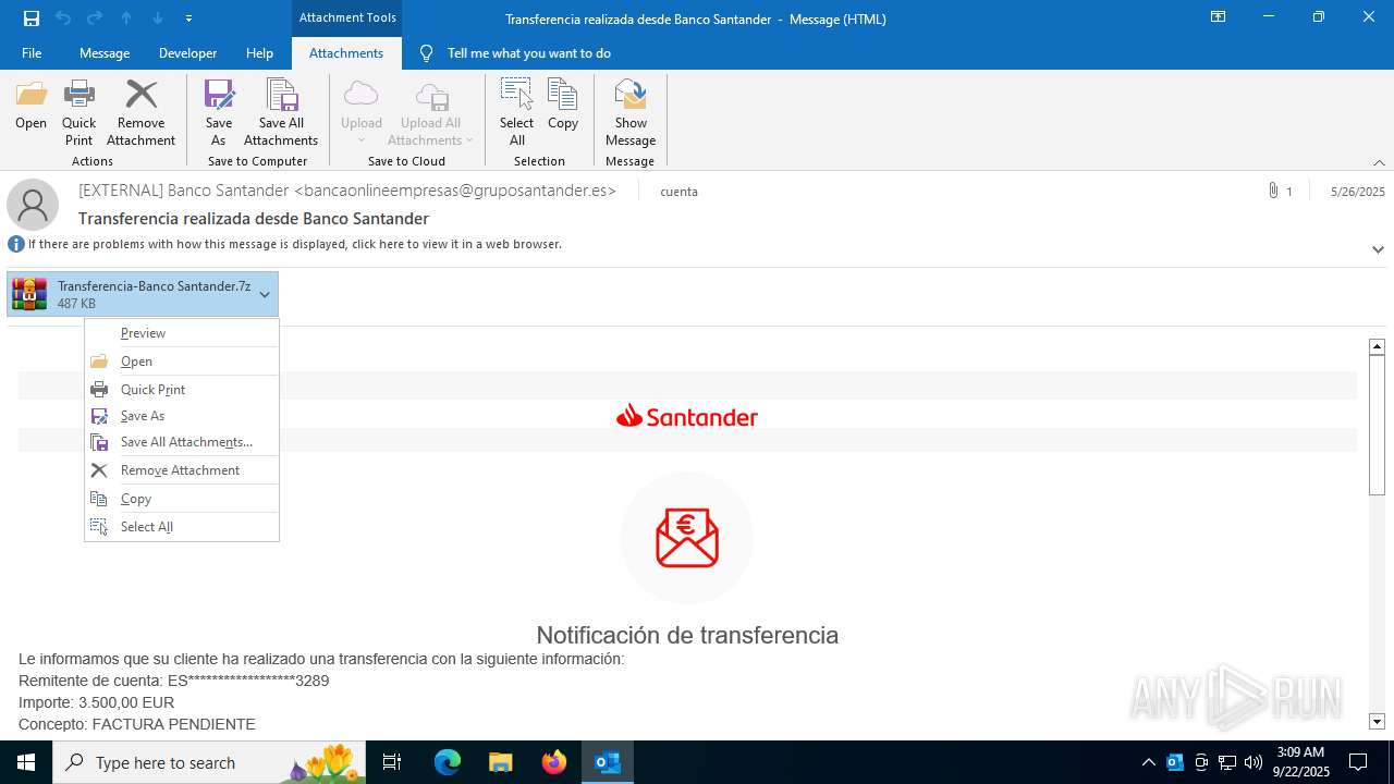 Analysis demo-sample.msg (MD5: A67B03F57933663D0779115B74A4B2E3) Malicious activity ...