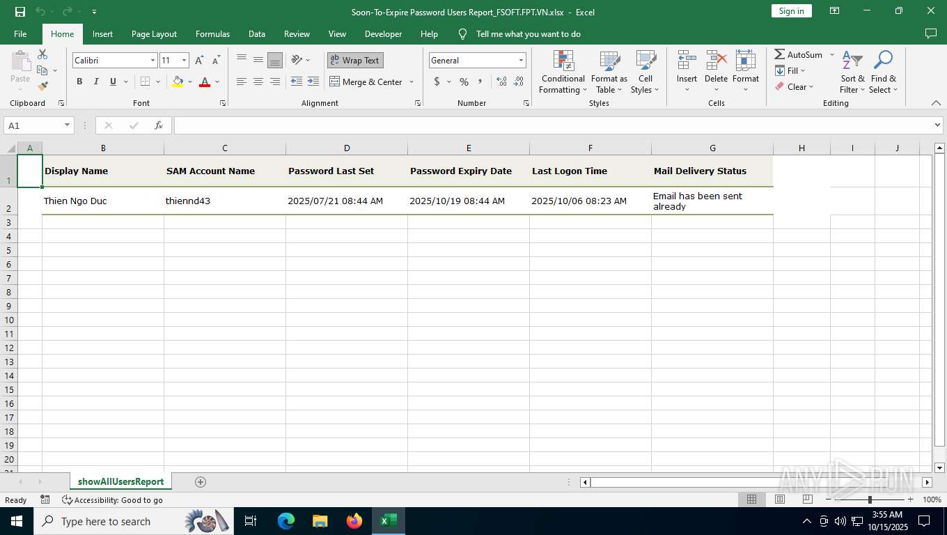 Malware analysis Soon-To-Expire Password Users Report_FSOFT.FPT.VN.xlsx No threats detected ...