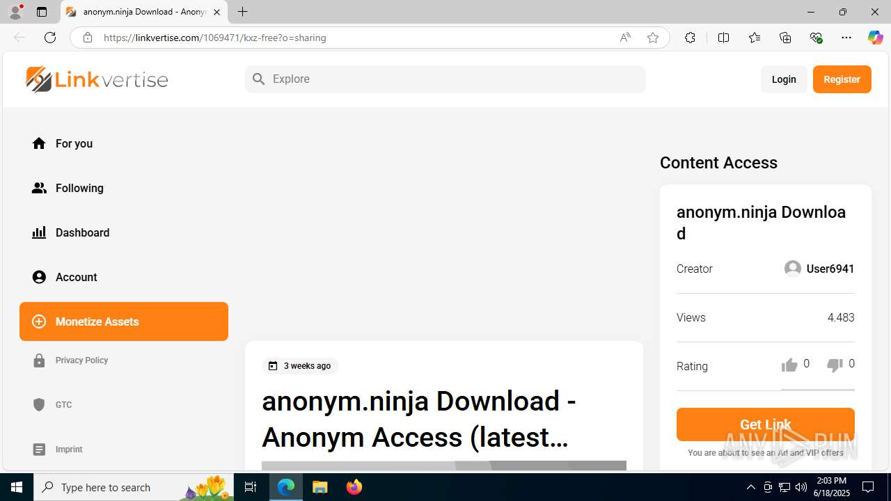 Malware analysis https://kxz-project.netlify.app/dashboard Malicious activity | ANY.RUN ...